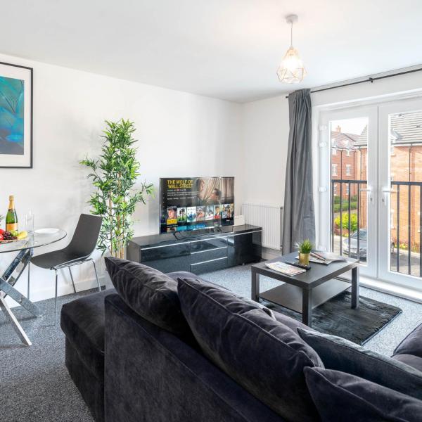 Stylish One Bed Apartment - Selly Oak - Fast Wi -Fi - Netflix - Parking 20cc - Harborne - Birmingham 