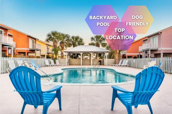 ! 5 Min Walk To Miramar Beach ! Large Family Beach House Featuring Backyard Pool, Yard & Patio, Pets Welcome, Fast Wifi