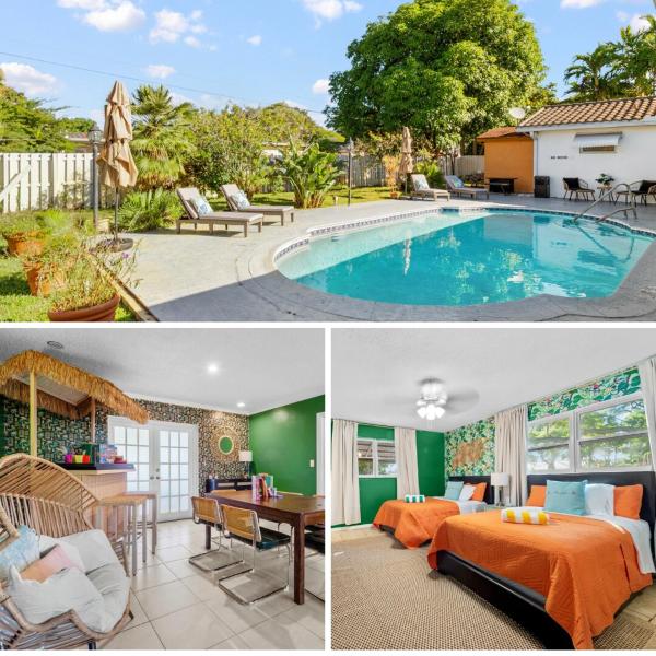 Large 12 Guest Home W Pool, Hollywood Fl - Miramar