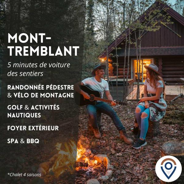 Cozy Log Cabin With Spa - 3 Min Of Tremblant - Mont-Tremblant