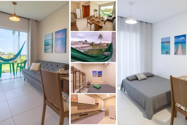 Flats Mar'bella Paz E Sossego Com Varanda,100m Praia, Garagem E Cozinha - Maragogi