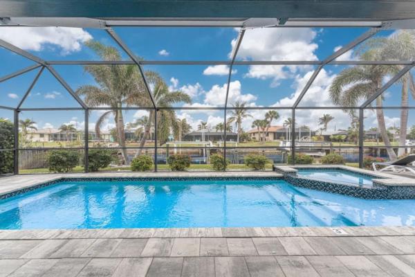Tranquility Waterfront Villa Pool Dock - Punta Gorda, FL