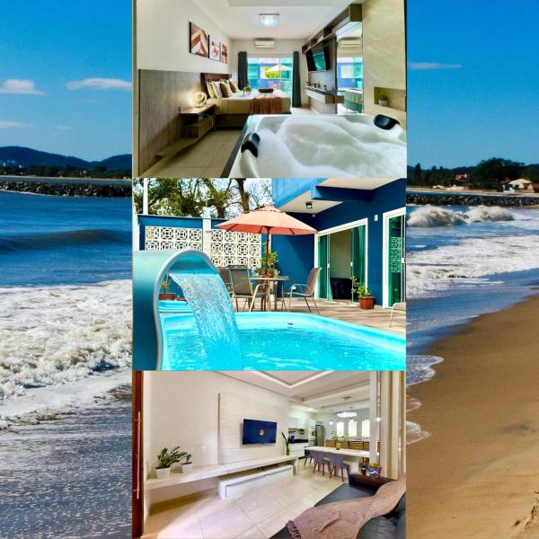 Casa Completa Com Piscina Churrasqueira Wi-fi E Garagem Para 2 Carros A 250m Da Praia Acomoda 6 Pessoas, Com Ar-condicionado - Penha