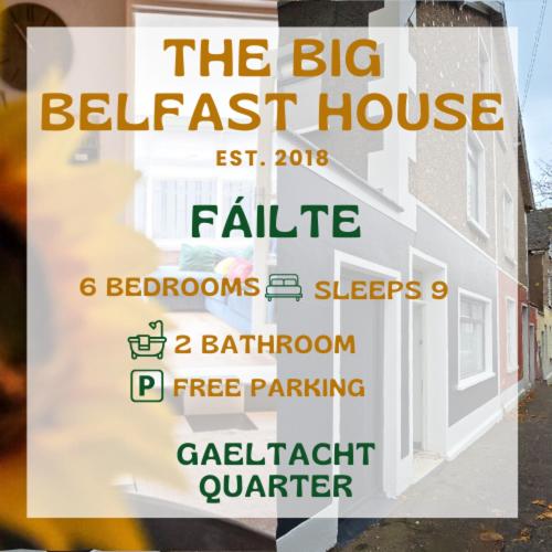 The Big Belfast House Modern 6 Bedroom Townhouse In The Gaeltacht Quarter - Belfast