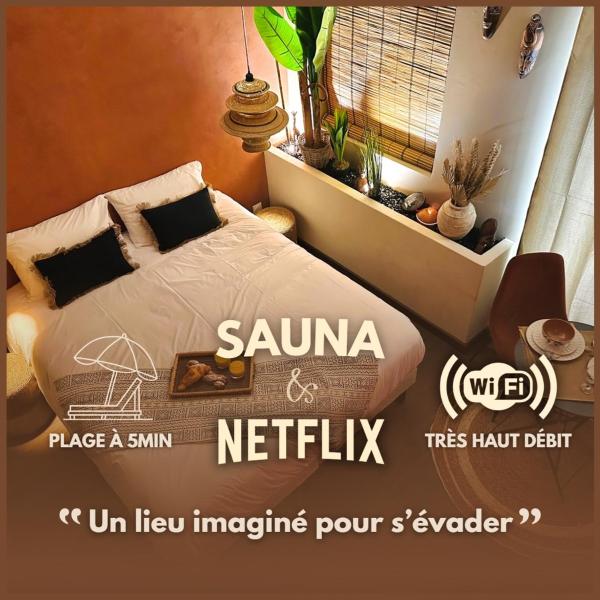 Le Jacaranda - Suite Africaine - Sauna & Netflix - Sauvian