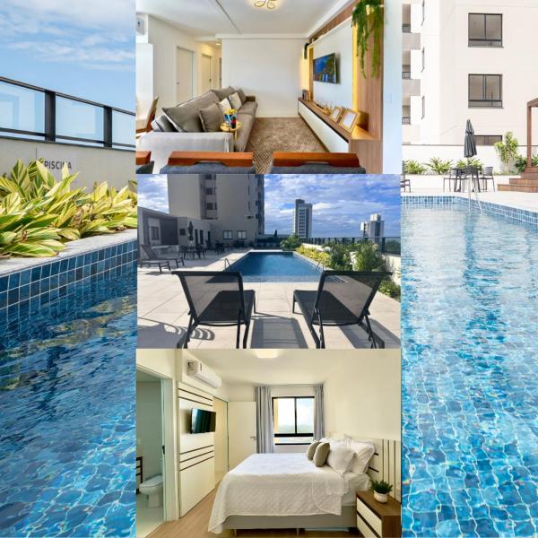 Apto Penha A 300m Praia 8 Min Do Beto Carreiro Com Pisicna, Sacada Com Churrasqueira Privativa, Ar Condicionado Wi Fi, Portaria 24h,vaga Privativa De Garagem - Penha