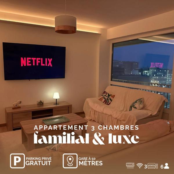 Appartement Familial 3 Chambres Avec Parking Privé - Nancy