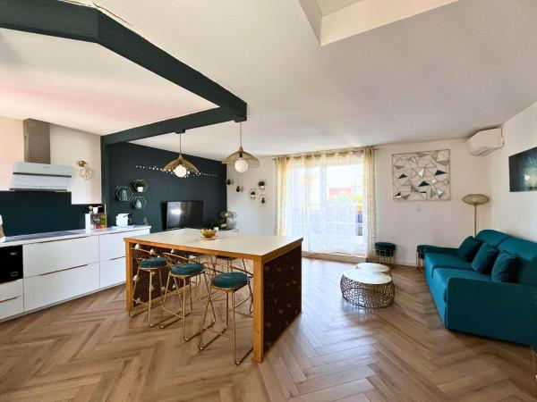 ÉVasion Chic - Duplex 70 M2 Climatisé Avec Terrasse Et Parking - Montpellier