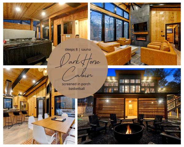 Spacious Modern Cabin With Basketball Court And Sauna In Broken Bow, Oklahoma - Oklahoma