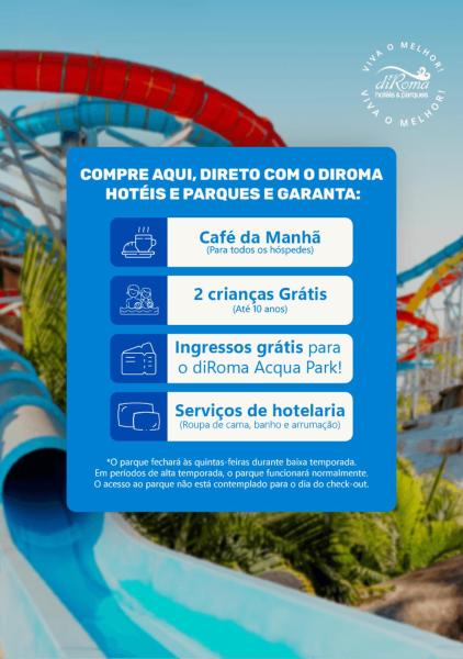 Diroma Resort Direto Com O Grupo Diroma Com Acesso Ao Acqua Park E Café Da Manhã - Caldas Novas