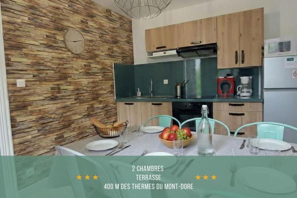 Villa Jean Julien - Les Cascades - Wifi - 2 Chambres - 6 Personnes - Terrasse - Puy de Sancy