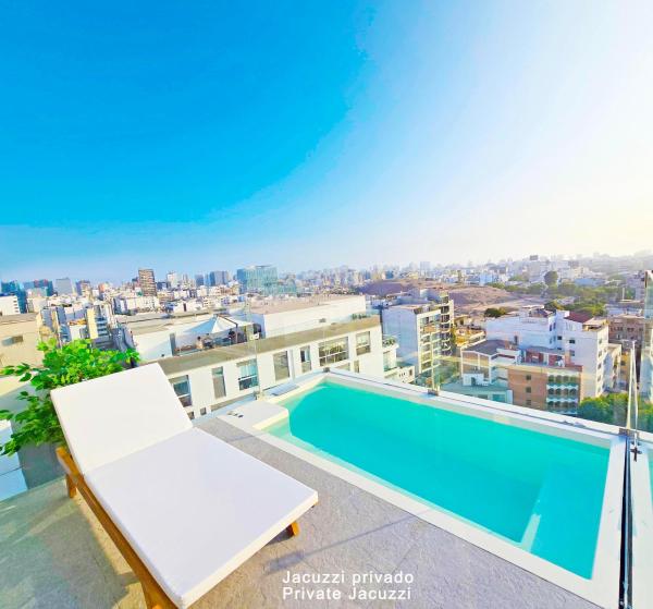 Penthouse Luxe Private Jacuzzi King Ac - Lima