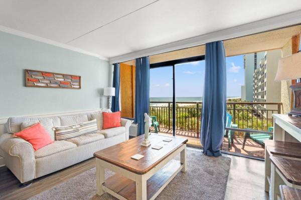 Caravelle Resort Unit 409 With Resort Pool And Ocean Views From Balcony - Myrtle Beach, SC