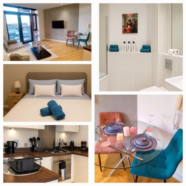 Modern 1br - Leeds City Centre - Balcony Views - Leeds Bradford Airport (LBA)