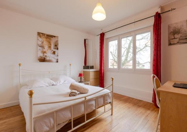 Villa Amistad- Chambre Olivier - Centre - Parking - Jardin - Logement Partagé - Saint-Sever