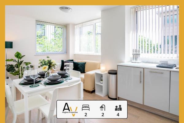 Luxury Two-bedroom Apartment - Free Wi-fi, Close To Station, Ideal For Relocation Guests By Av Hughes Properties - Milton Keynes