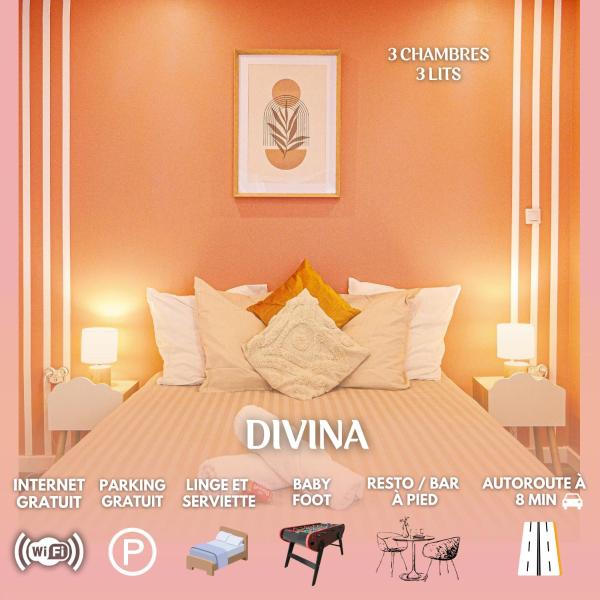 Divina - Grand Appartement, Baby-foot, Extérieur - Thiers