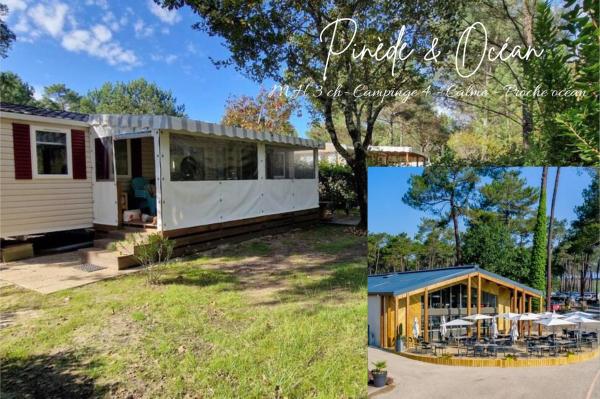"Pinède & Océan" Mobil Home 3ch Camping 4 éToiles - Saint-Julien-en-Born