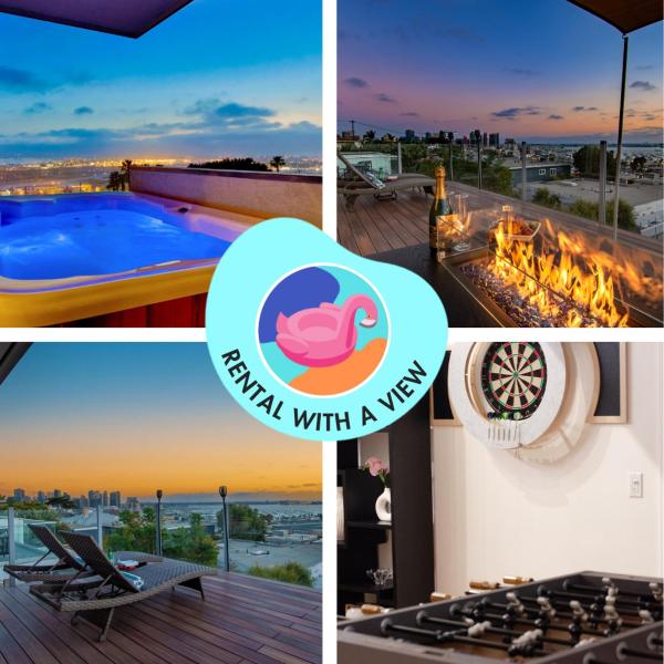 Luxury Retreat • Hot Tub Firepit Panoramic Views - San Diego, CA
