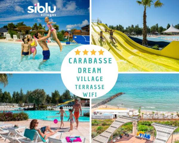 Carabasse Dream - Village Vacances Familles - Proche Plage - Parc Aquatique & Animations - Wifi & Terrasse - Vias Plage - Vias