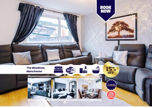 Middleton 4 Bed Free Parking Long Stays - Manchester
