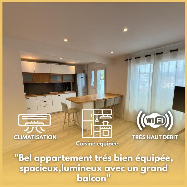 3 Pièces Lumineux, Balcon Et Parking 5min Des Plages - Ollioules