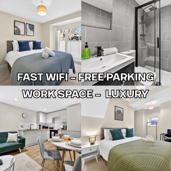 Luxury 2br Flat - Fast Wi-fi - Work Area - Cardiff