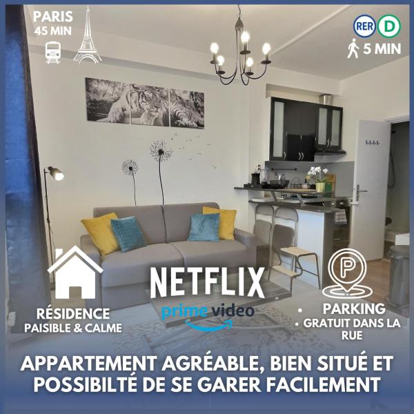 Les Felins - Wifi Fibre - Parking - Proche Rer D - Corbeil-Essonnes