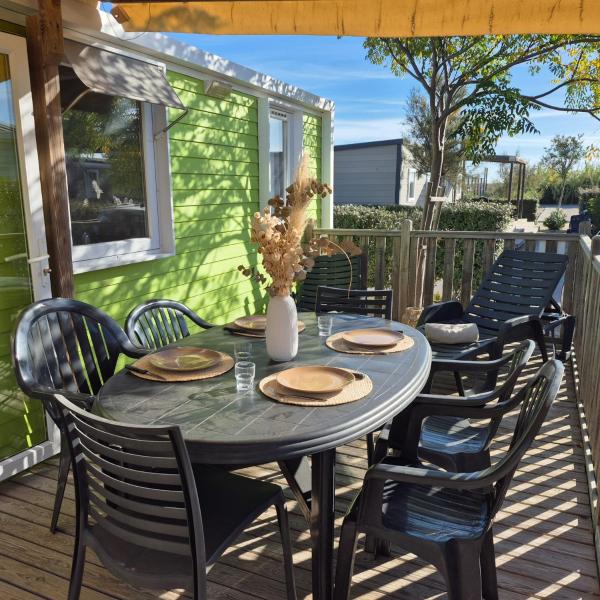 L'oasis Mobil Home à 100m De La Plage Camping 5 éToiles - Sainte-Marie-la-Mer