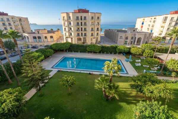 Fabulous 1-bedroom Apartment - Piscine - Sea View - Moroccan Bethroom - Tangier