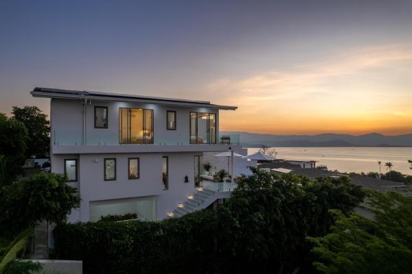 Brand New - Villa 'Shangri-la' - 3 Bed 4 Bath, Beachside Sea View, Private Pool Villa - Koh Samui