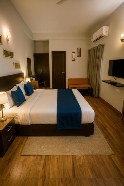 Pearl Grand Boutique Cottage In Omaxe Anandam Vrindavan -# Premium Ac Rooms With Balcony # Big Parking # Lift # Garden # Peaceful Area # Near Prem Mandir # Property Of The Year # Most Awarded - Vrindavan