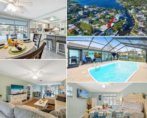 Cozy Oasis Screened Pool Picturesque Water Canal Views! - Holiday, FL