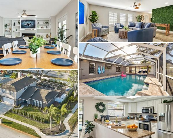 Luxury Home, Large Heated Pool, 5-min To The Beach! - Treasure Island, FL
