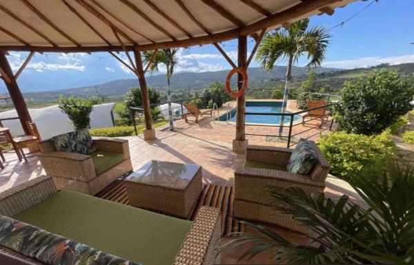 Villa Privada Con 2 Habitaciones En Barichara - Palmar