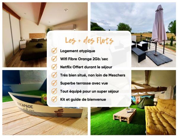 Les Flots De Barzan Appartement Atypique Avec Vue Mer - Meschers-sur-Gironde