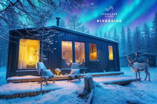 Lapland Riverside Cabin 5 Mustikka, Ylläs, Tiny Home With Sauna, Fireplace, Terrace, Bbq, Wifi, Ski, Fishing, Pets Ok - Lapland