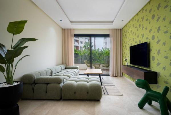 Modern 2br Duplex In Bouskoura | Pool Access | Parking - Casablanca