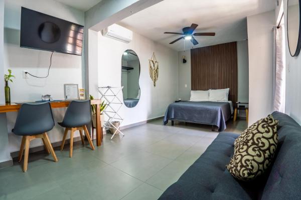 Peach35l Céntrico Studio Super Ubicado Y Tranquilo - Cancún