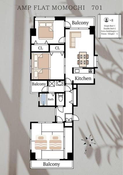 Amp Flat Momochi - Fukuoka, Japan