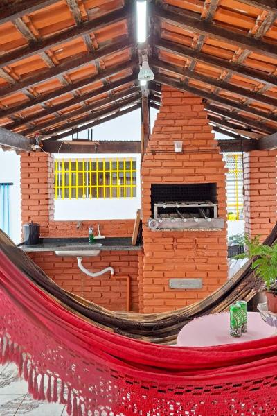 Casa Espaçosa Com Churrasqueira 400m Do Mar Com Ar Condicionado - Até 4 Carros - Praia Grande