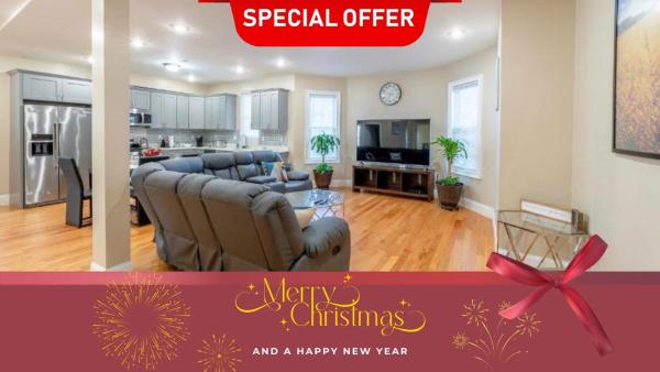 233-1 4br Boston - Cozy Apt Near Mbta Station - Newton, MA