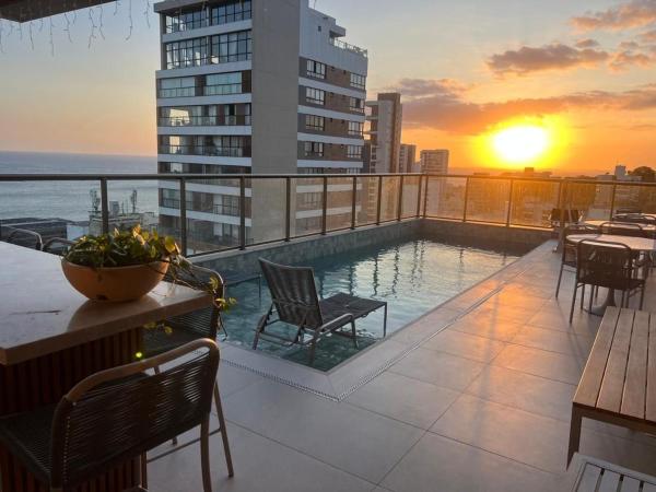 Estúdio Novo Com Vista Mar Na Barra - Barra