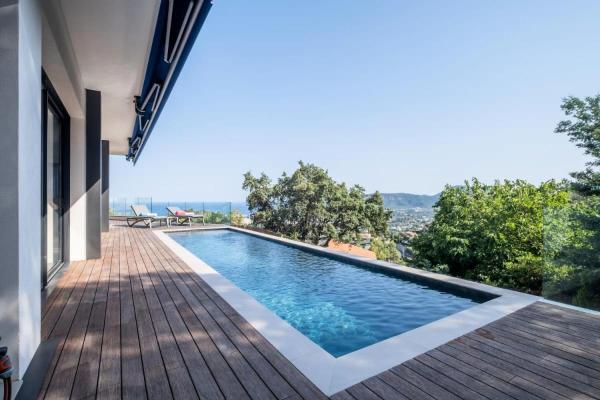 Résidence Maison D'architecte Avec Piscine Chauffée & Sublime Vue Mer - Maison D'architecte Avec Piscine Chauffée & Sublime Vue Mer Mae-2273 - Mandelieu-la-Napoule