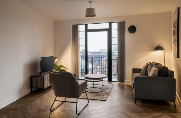 Bright & Contemporary 1bed Apartment In Birmingham - Birmingham