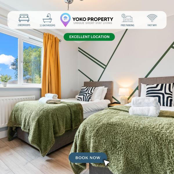 Welcoming House - Walking Distance To Town Centre - Sleeps 5 - Free Parking, Self-check-in, Fast Wifi And Smart Tv By Yoko Property - Rugby