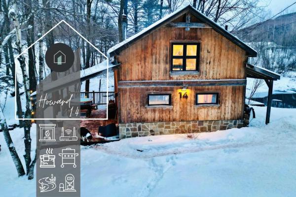 Le 14 Chalets Howard - Spa-shower-hammock-bromont - Bromont