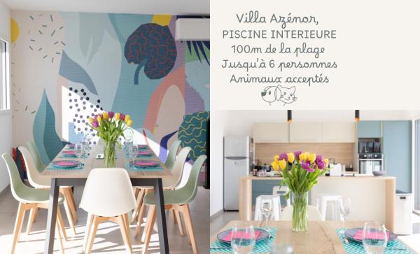 Villa Azénor Bretagne Piscine Intérieure Partagée Toute L'année 100m Plage - Santec