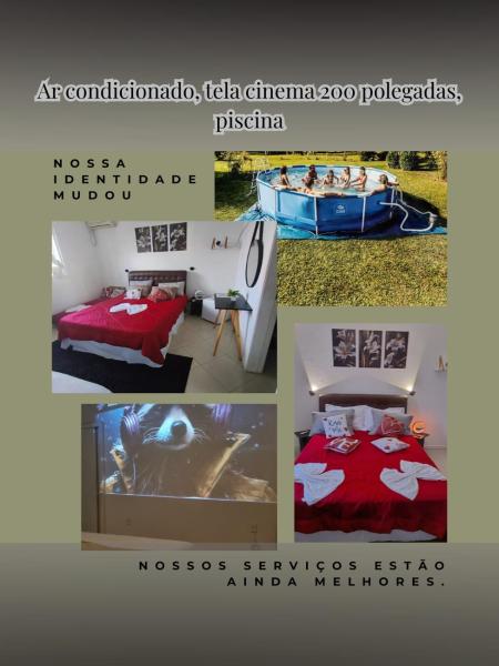 Suíte Master, Ar Condicionado,tela Cinema 150" Netflix, Globo Pousada Tijucas Lua Encantada - Governador Celso Ramos