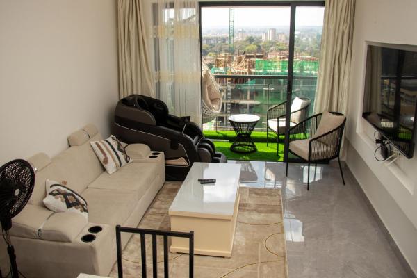 Skyline Luxury 17th-floor 1br Near Junction Mall - City Views, Pool, Gym & Full-body Massage Chair - Nairobi